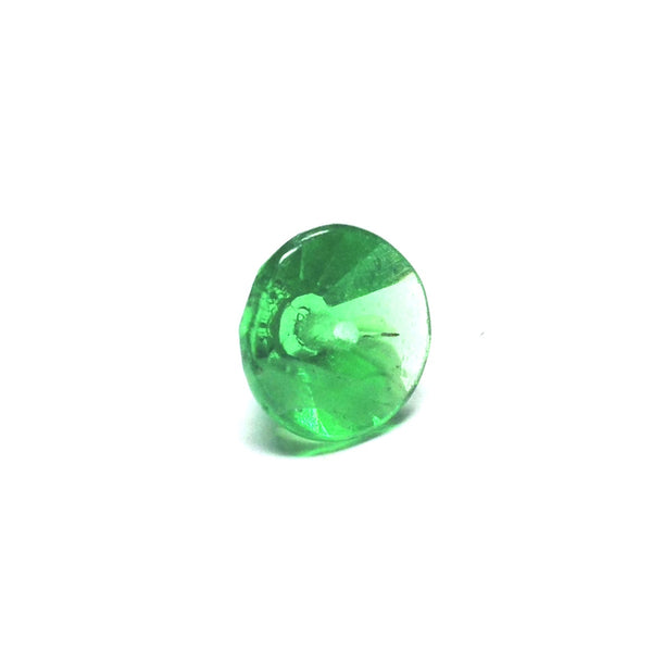 10MM Emerald Green Faceted Pyramid Bead (72 pieces) | Elvee/Rosenberg Inc.