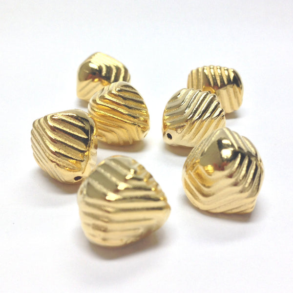 14MM Hamilton Gold Baroque Bead (24 pieces) | Elvee/Rosenberg Inc.